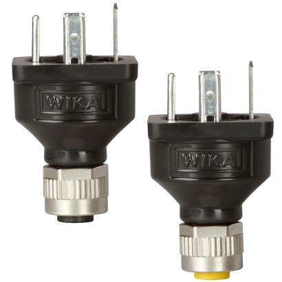 M12 x 1 connector adapter to DIN EN 175301-803 angular connector - WAD ...